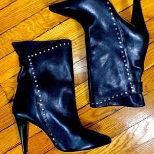 IRO | Shoes | New Iro Black Leather Heels Boots | Poshmark
